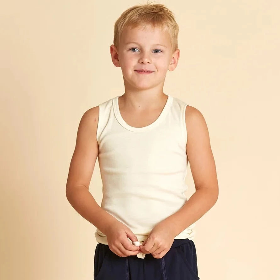 Kids Merino Wool Singlet | Grassroots Eco Store